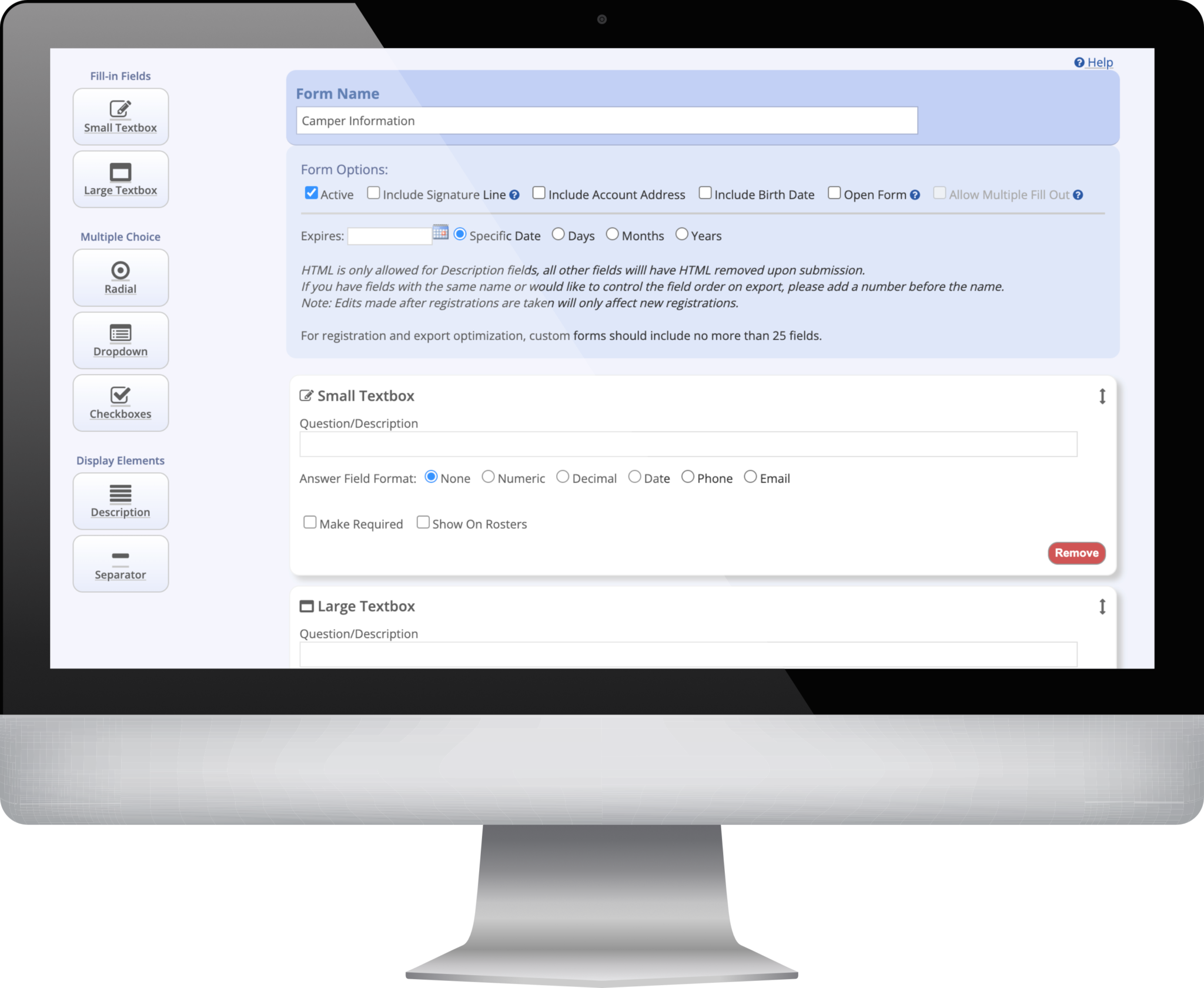MyRec.com Recreation Software » Features