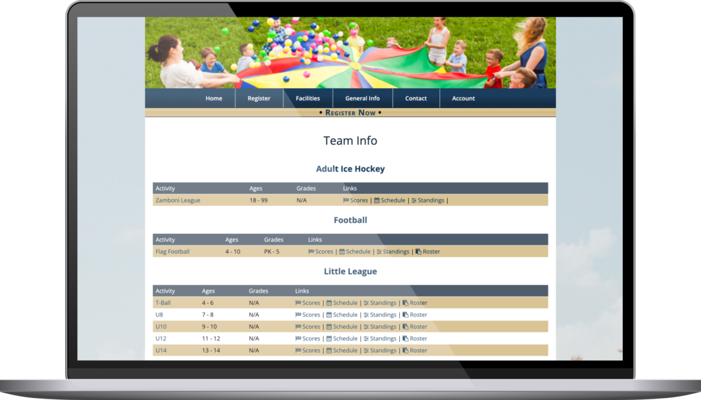 MyRec.com Recreation Software » Features