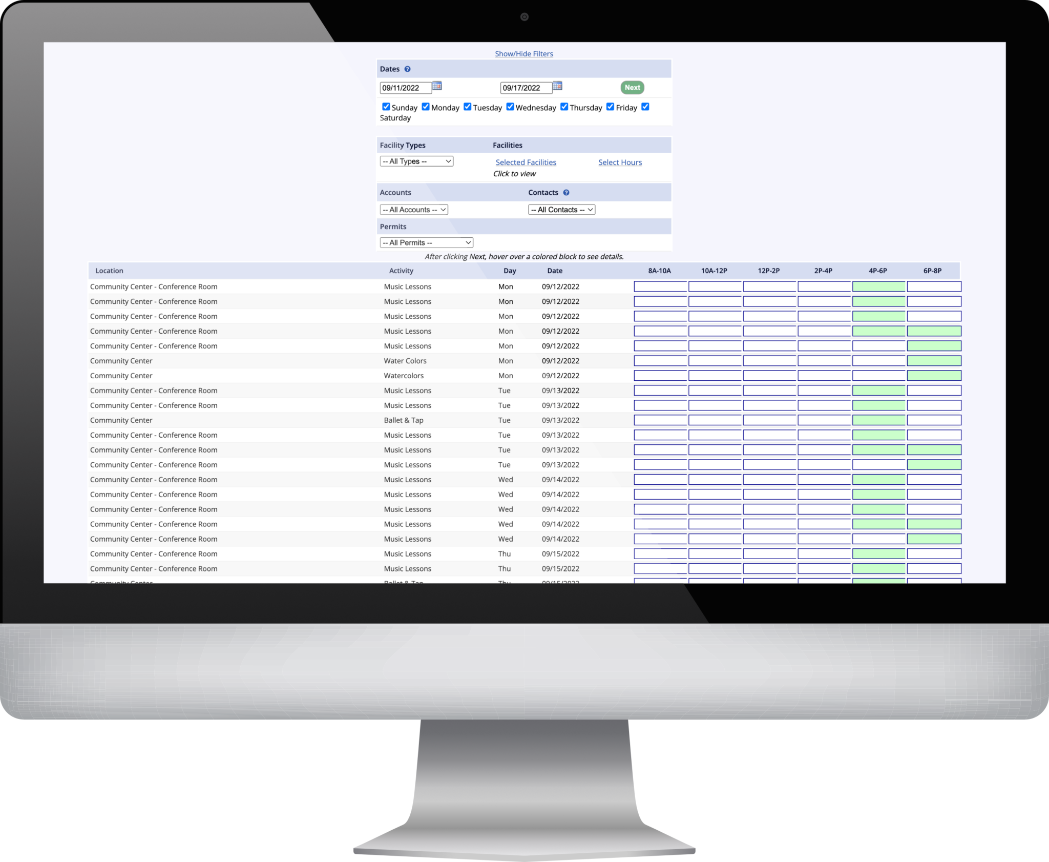 MyRec.com Recreation Software » Features
