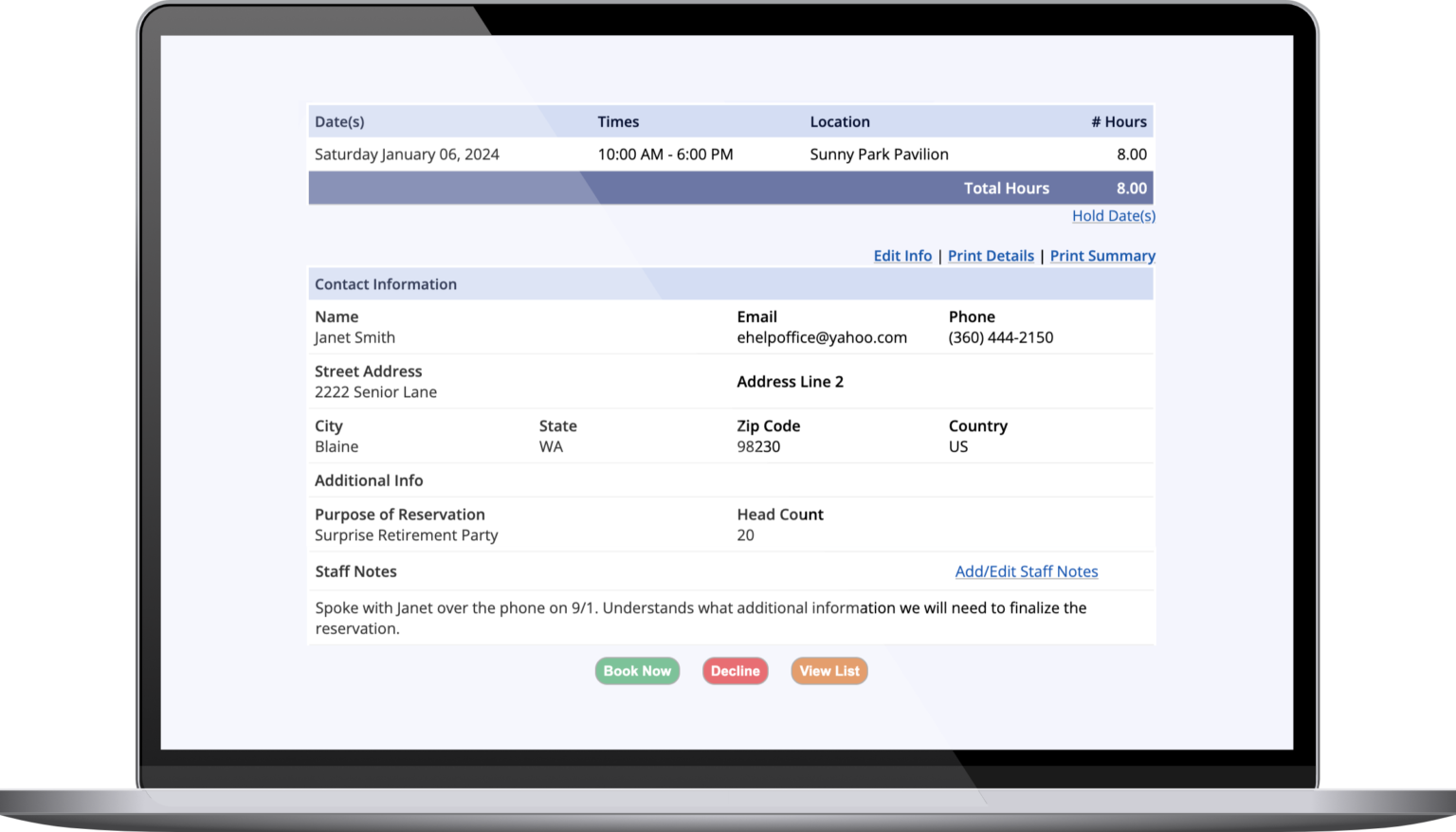 MyRec.com Recreation Software » 5-d-approval
