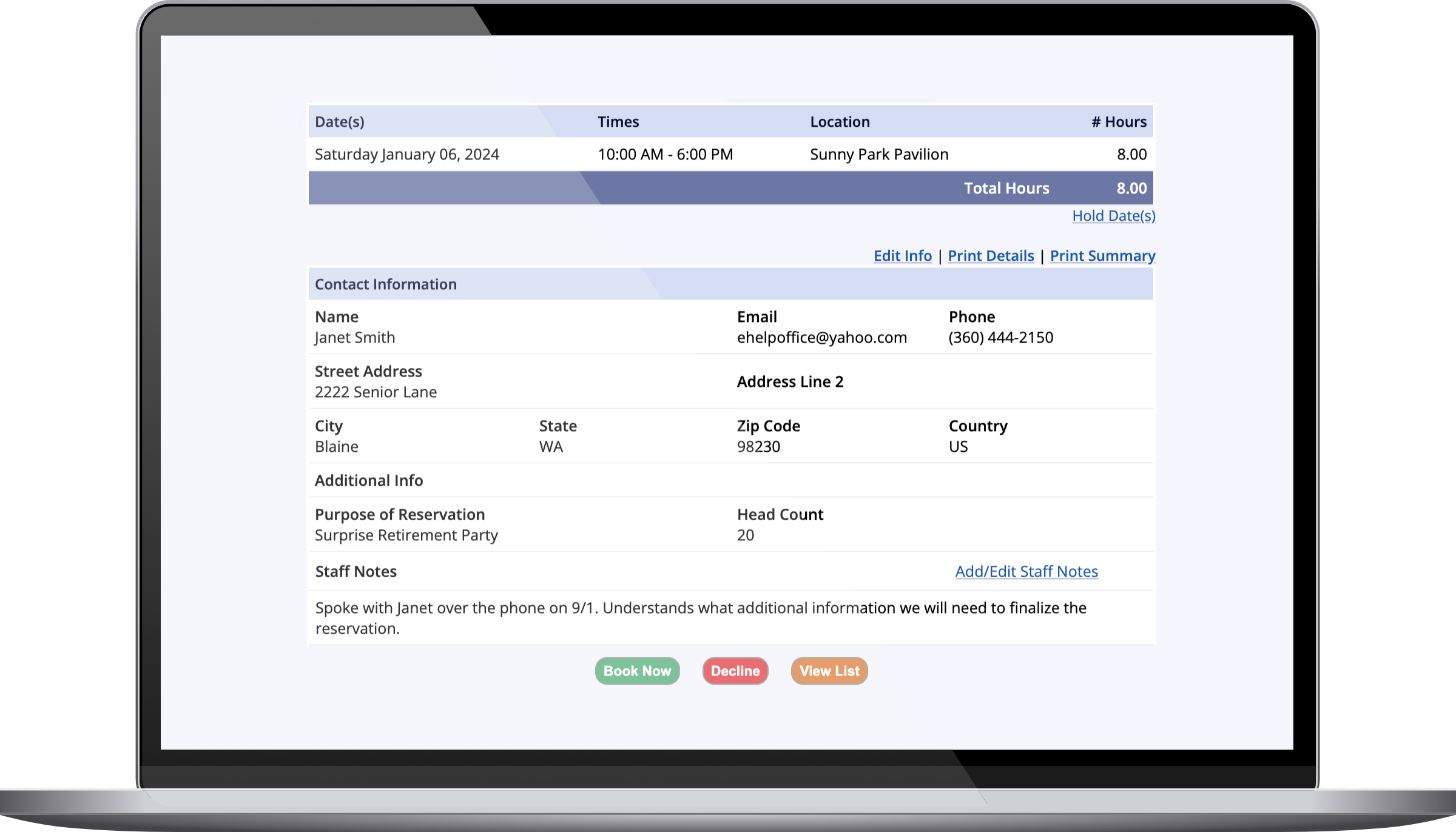 MyRec.com Recreation Software » 5-d-approval